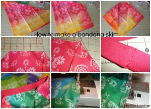 How To Make A Bandana Skirt - Life With Lovebugs